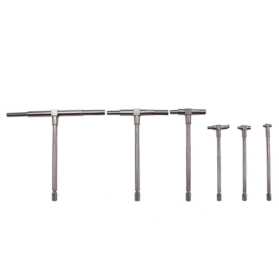 6 Pack 5/16 Inch - 6 Inch Precision Telescoping Gage Measure T-Bore ...