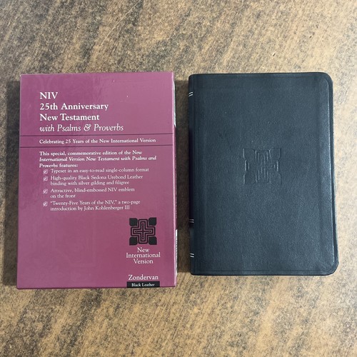NIV 1984 New Testament Single Column Bible with Psalms Proverbs - Black ...
