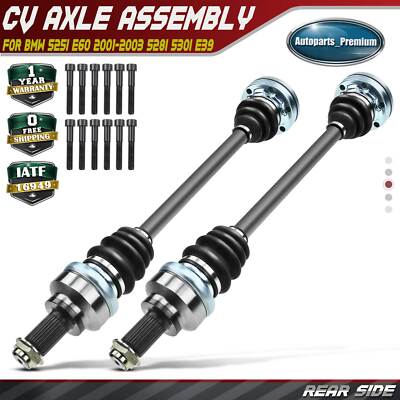 2x Rear Left & Right CV Axle Assembly for BMW 525i E60 2001-2003 528i ...