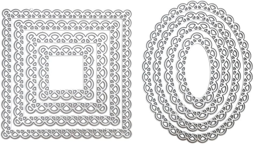 Nesting Frame Metal Cutting Dies for Card Making, Background Frame Cuts ...