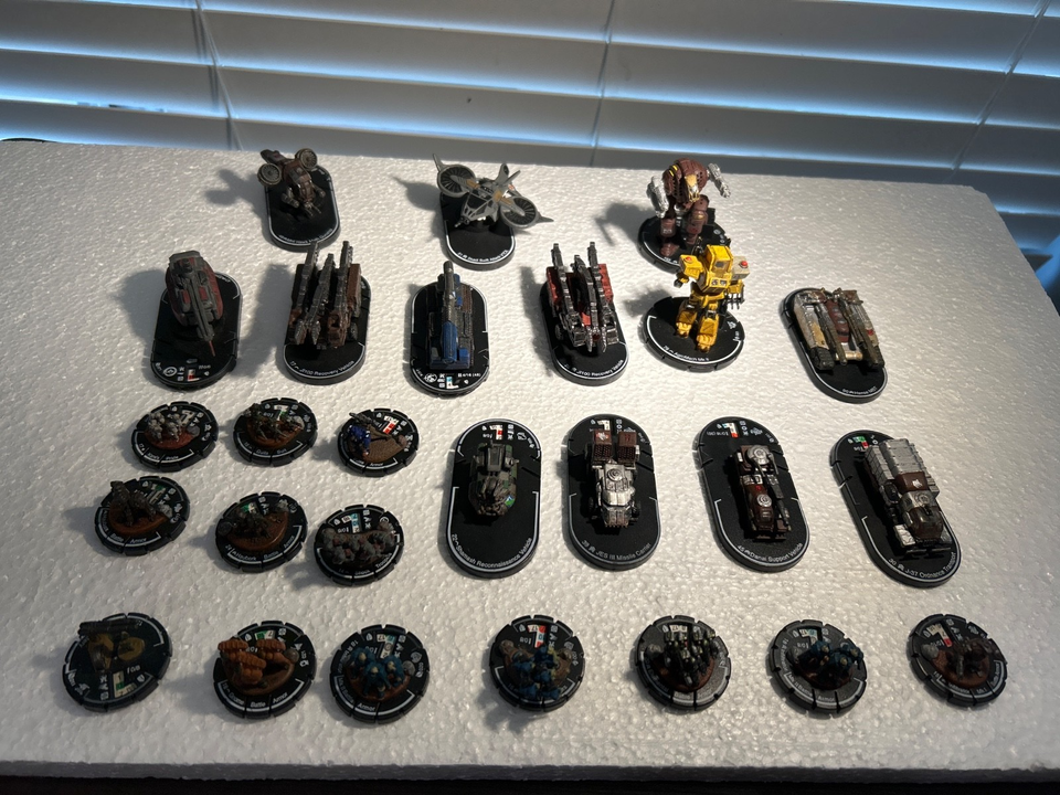 Mechwarrior Wizkids Hero Clix Lot Tanks Soldiers | eBay