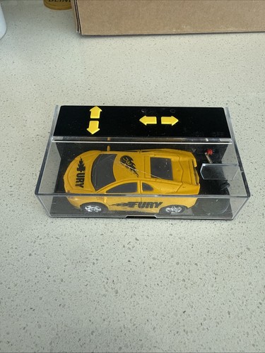 Vtg RECHARGEABLE REMOTE TOY CAR LAMBORGHINI RC POCKET RACERS YELLOW ...