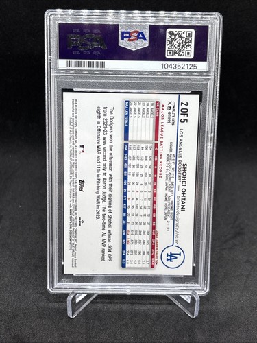2024 TOPPS ASG COMPLETE SET SHOHEI OHTANI IMAGE VARIATIONS PSA 9 ...