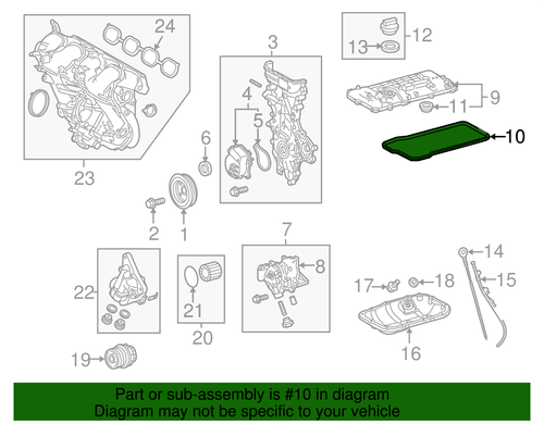 Genuine Toyota Engine Valve Cover Gasket 11159-37010 | eBay
