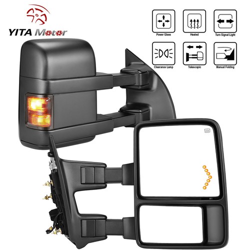 Power Heated Tow Mirrors for 1999- 2007 Ford F250 F350 F450 F550 w ...