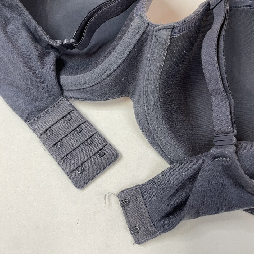 Body by Victorias Secret 34DD Lined Demi Bra Blue Gray Underwire #1308 ...