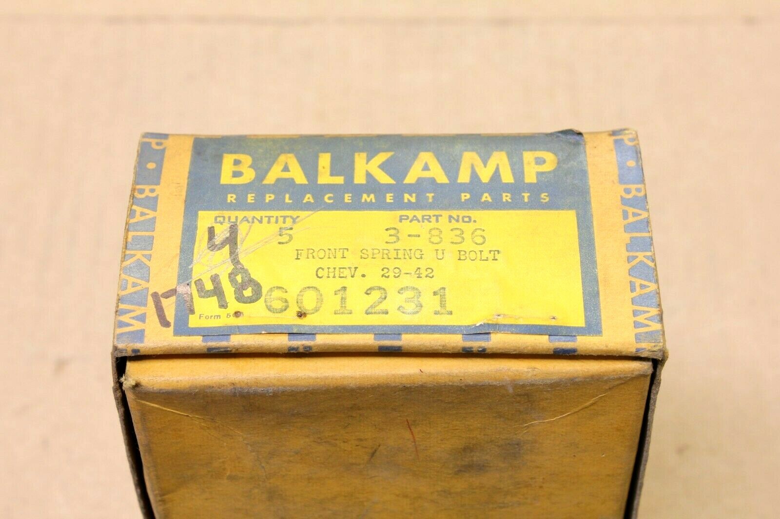 Balkamp 3-836 601231 front spring U-bolt for 29-42 Chevrolet (pkg of 2 ...
