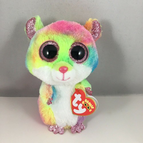 Ty Beanie Boos RODNEY the Hamster (6 Inch) Stuffed Plush Toy MINT with ...
