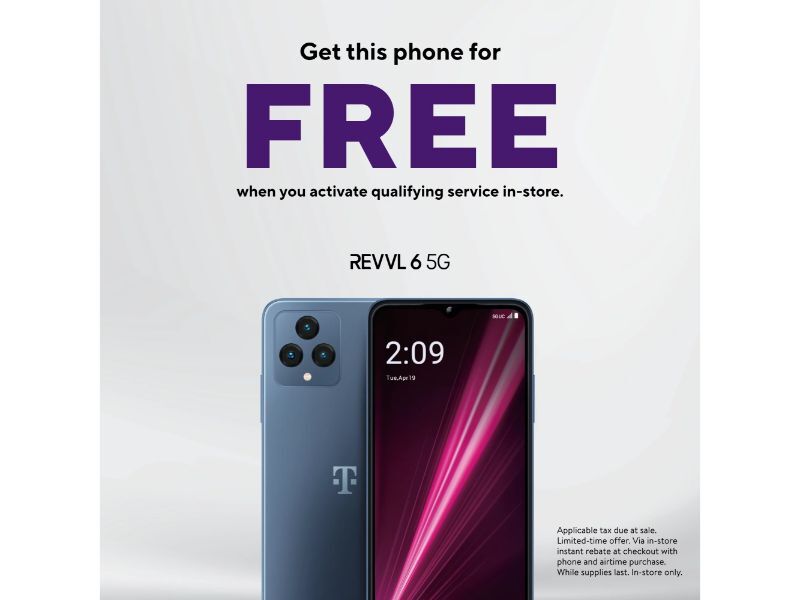 WingTech REVVL 6 Metro by T-Mobile 5G 64 GB Blue - Prepaid Smartphone ...