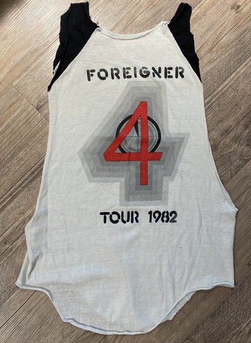 Foreigner 4 Tour 1982 Brendan Byrne Arena NJ Cut Up T Shirt Vintage ...