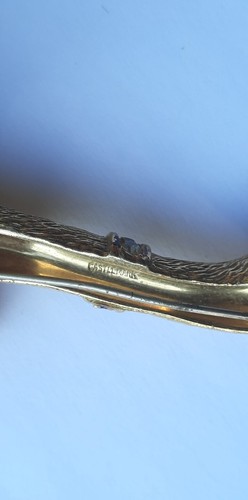 Vintage Castlemark Gold Tone Rhinestone Curved Texturized Bar Brooch | eBay