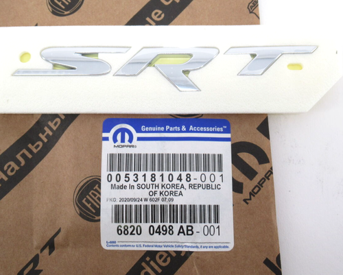 Genuine OEM Mopar Jeep Chrysler Dodge 68200498AB SRT Rear Emblem ...
