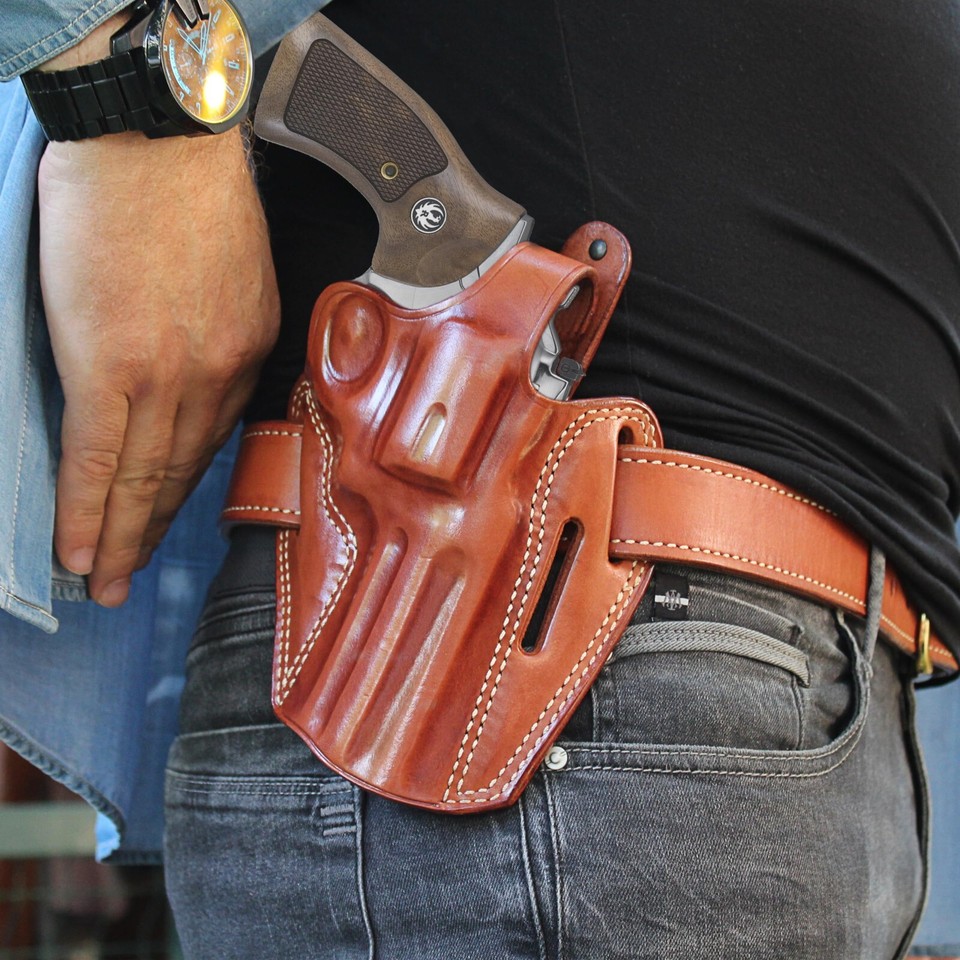 Leather Pancake Holster Fits Colt King Cobra Target 357 Mag 6-Shot 4.25 ...