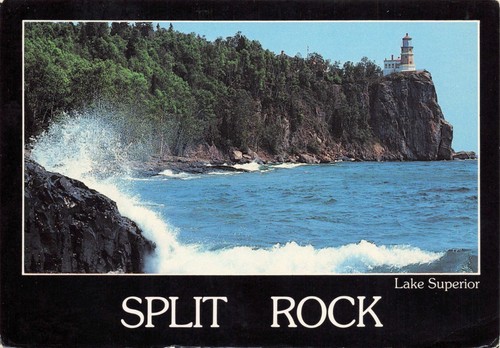 Minnesota Split Rock Lighthouse Scenic View VTG Continental Postcard ...
