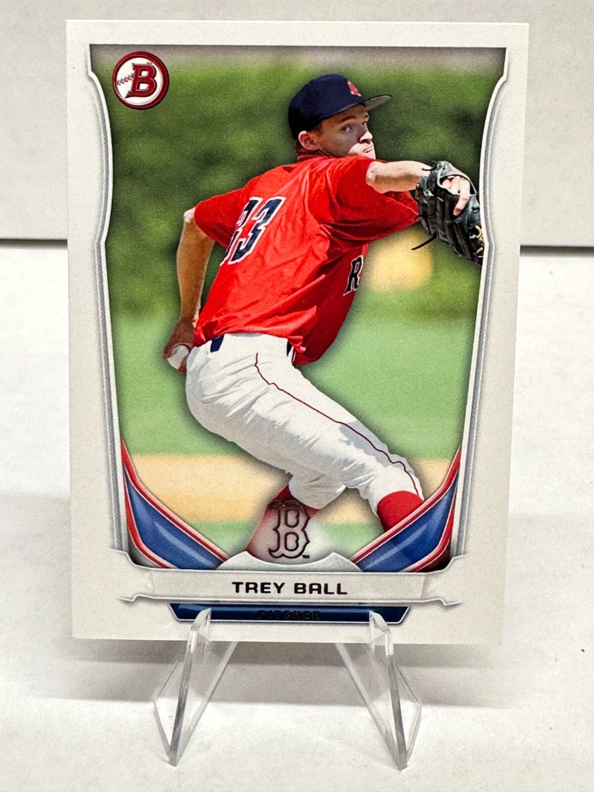 2014 Bowman Prospects Baseball Card #BP2 Trey Ball Boston Red Sox | eBay