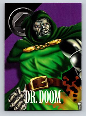 Fleer 1996 Marvel Vision #59 Dr. Doom Trading Card MCU Fantastic Four ...