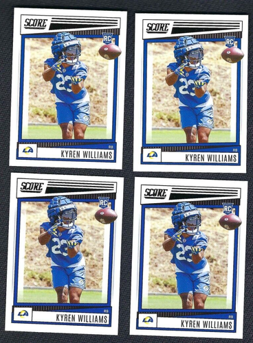2022 Panini-Score NFL Kyren Williams Rookie Cards 4 Excellent Condition ...