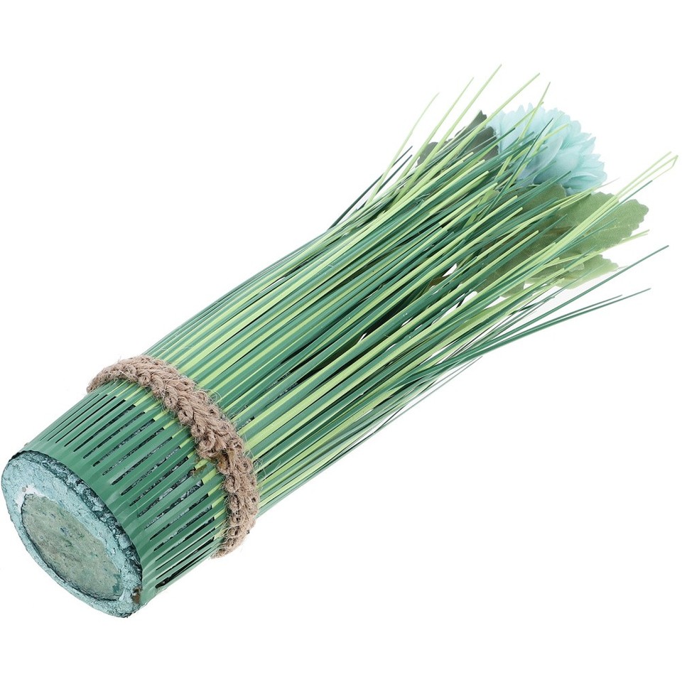 Artificial Grass Plants Indoor Lifelike Simulated Onion Decor Faux ...
