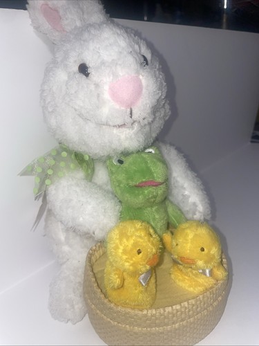 Easter Spring Quartet Hallmark Animated Plush At The Hop Rabbit Chicks Singing | eBay