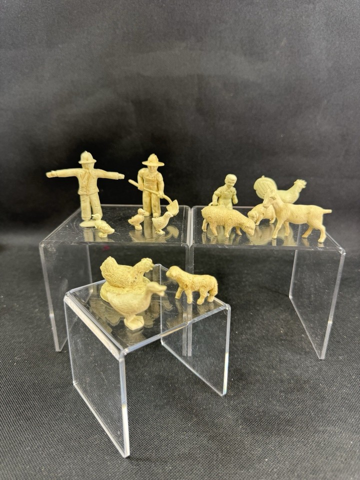 1950s Vintage~13~Marx Happi Farm Figures -Figurines~Animals and People ...