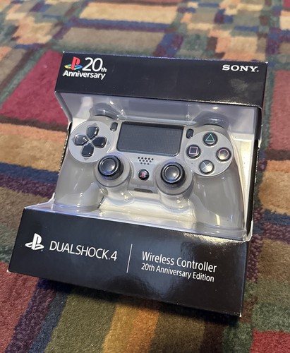 Sony 20th Anniversary Playstation DualShock 4 Gamepad PS4 Gray (3001074 ...