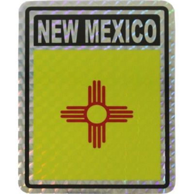 State of New Mexico Reflective Decal Bumper Sticker 3.875" x 3" | eBay
