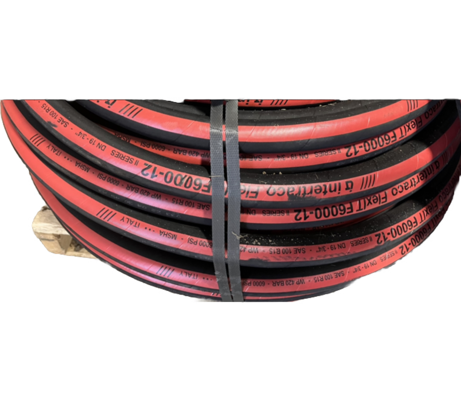 INTERTRACO HYDRAULIC HOSE 3/4" 50' FEET FOUR WIRE HOSE SAE 100R15 6000 ...