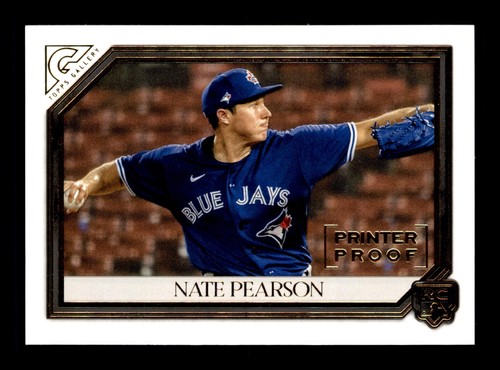 2021 Topps Gallery Printers Proof #130 NATE PEARSON Rookie Card RC Blue ...