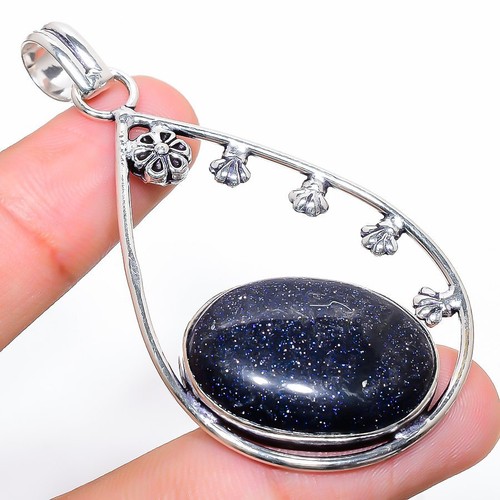 Purple Sunstone Handmade Gemstone 925 Sterling Silver Jewelry Pendant 2 ...