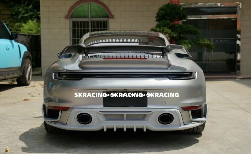 For Porsche 911 992.1 Turbo S 2021-24 Dry Carbon Fiber Rear Spoiler ...
