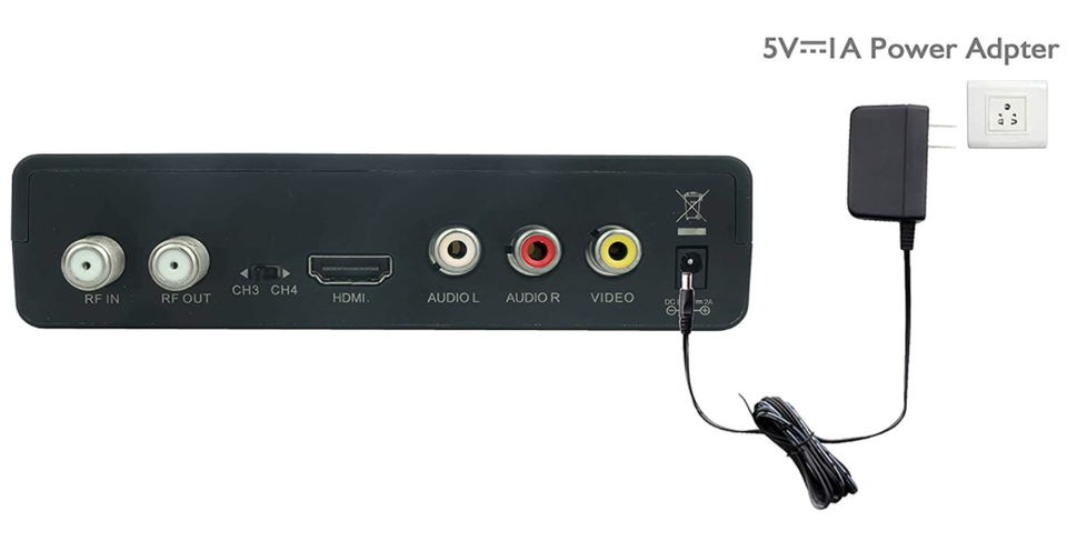 Digital To Analog TV Converter HDMI Recording Antenna Connect Box ...