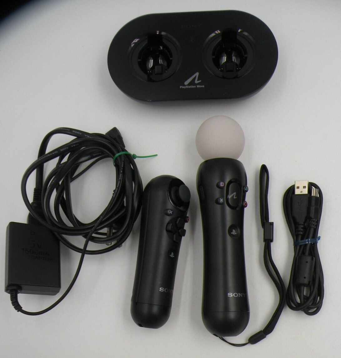 Sony PlayStation Move Motion & Navigation Controller PS3 Set & Charging ...