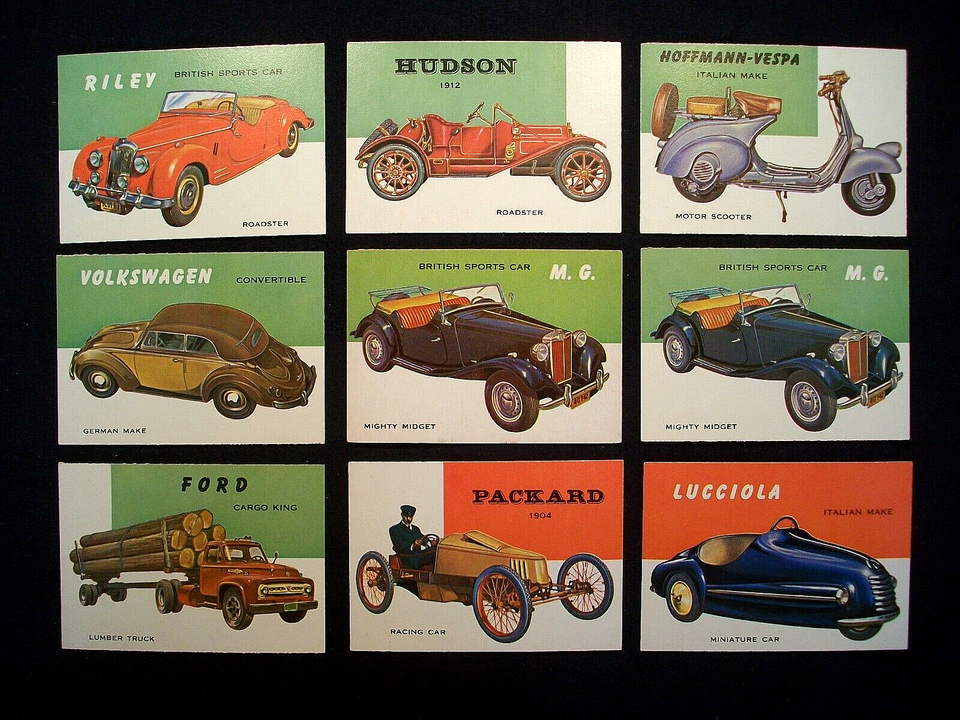 1954 Topps WORLD ON WHEELS cards NM/NM-MT + QUANTITY U PICK READ BEFORE ...