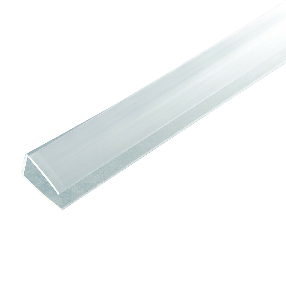 Clear Polycarbonate Sheet U/C Profile Closure End Cap Edge Trim4-6-8-10 ...