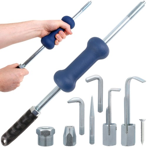 9Pc DENT PULLER SET Hammer Kit Car Auto Body Shop Panel Bearing Hail ...