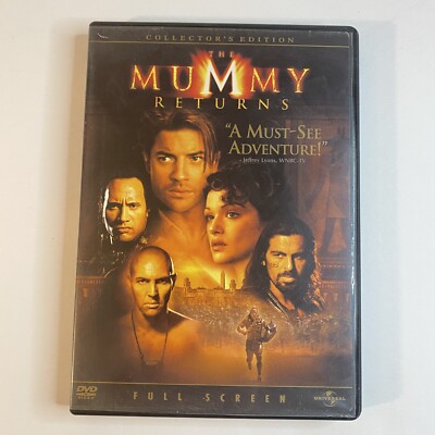 The Mummy Returns (DVD, 2001) Full Screen Collector's Edition Fraser ...