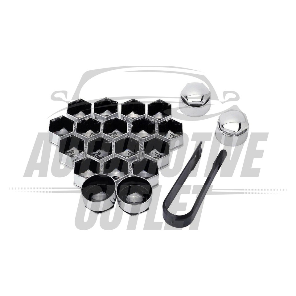 20x17mm Argent Ecrou de Roue Housses Verrouillage pour Audi A1 A3 A4 A5 ...