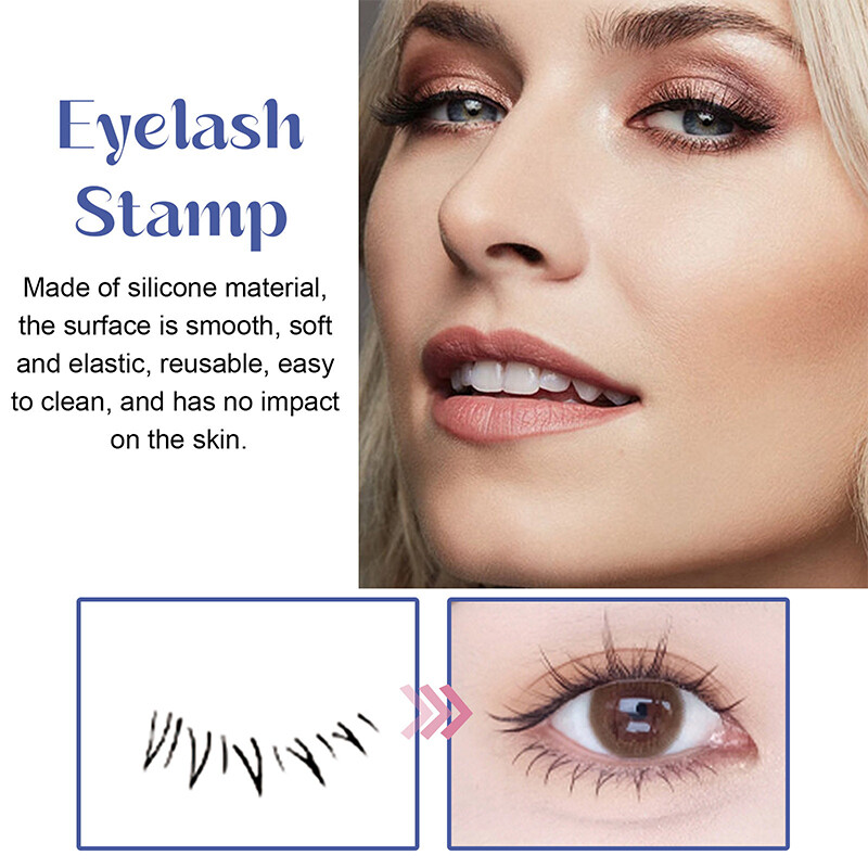 Eyelash Seal Lower Lash Extension Stamps Silicone Makeup Tool Mascara ...