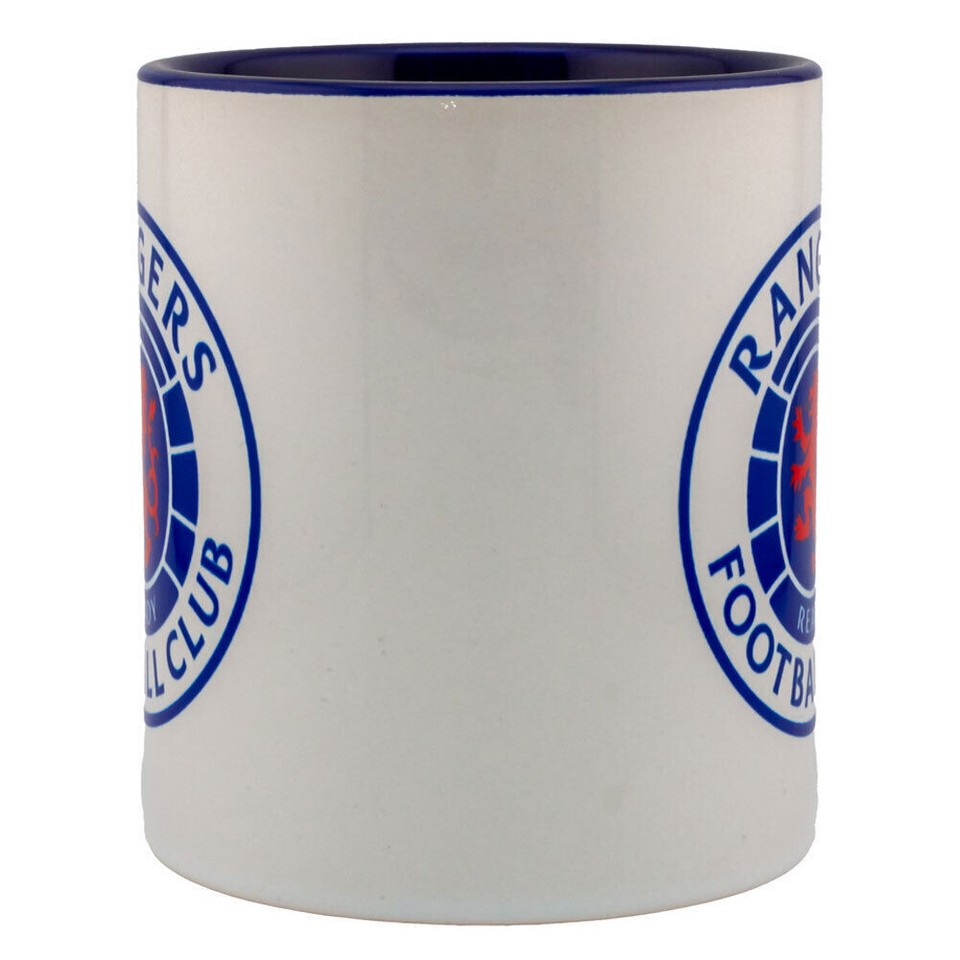 Rangers FC White Colour Mug Club Crest Official Merchandise Great Gift ...