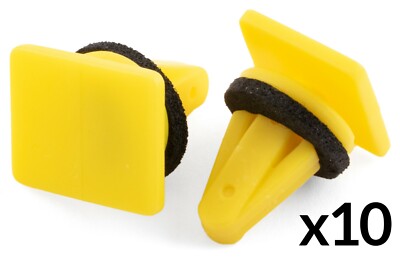 10x Clips for Hyundai Kia Side Skirts & Sill Moulding Trim Yellow ...