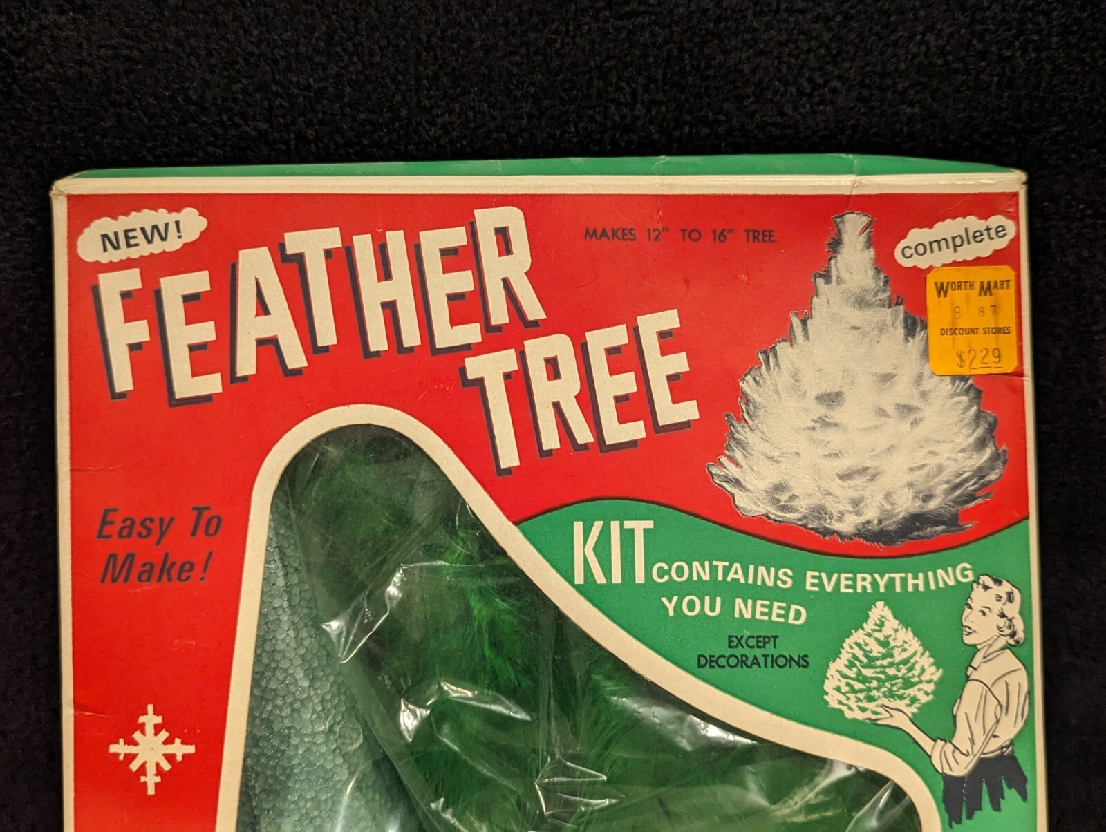 Vintage Christmas Feather Tree Kit | eBay