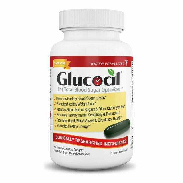 Glucocil Total Blood Sugar Optimizer 60 Softgels- NGL60S for sale ...