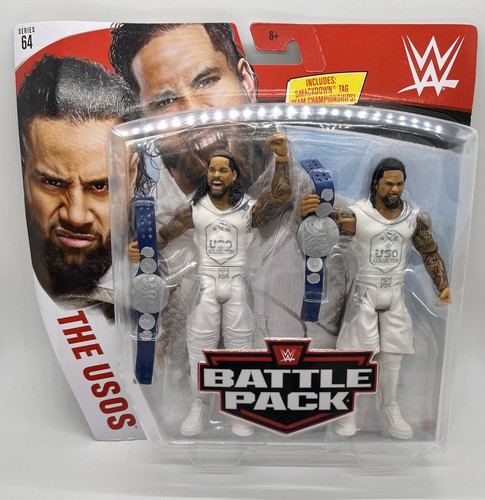 WWE Usos Battle Pack 64 Jimmy Uso Jey Uso Figures Samoan Bloodline Tag ...