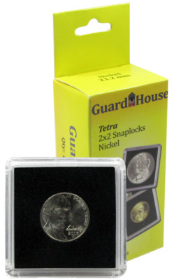 5 Guardhouse Tetra 2x2 Coin Holder Snap Capsule 21.2mm Nickel $5.00 ...