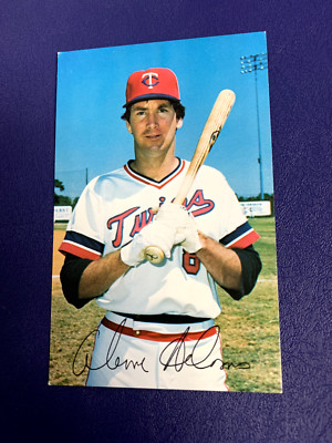 1981 BRF Minnesota Twins Team Issue Postcard Rare - Glenn Adams | eBay