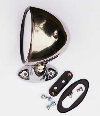 Polished Stainless Steel Right Hand Bullet Style Door Mirror, Mini ...