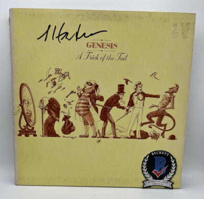 STEVE HACKETT SIGNED GENESIS A TRICK OF THE TAIL VINYL LP AUTOGRAPH ...