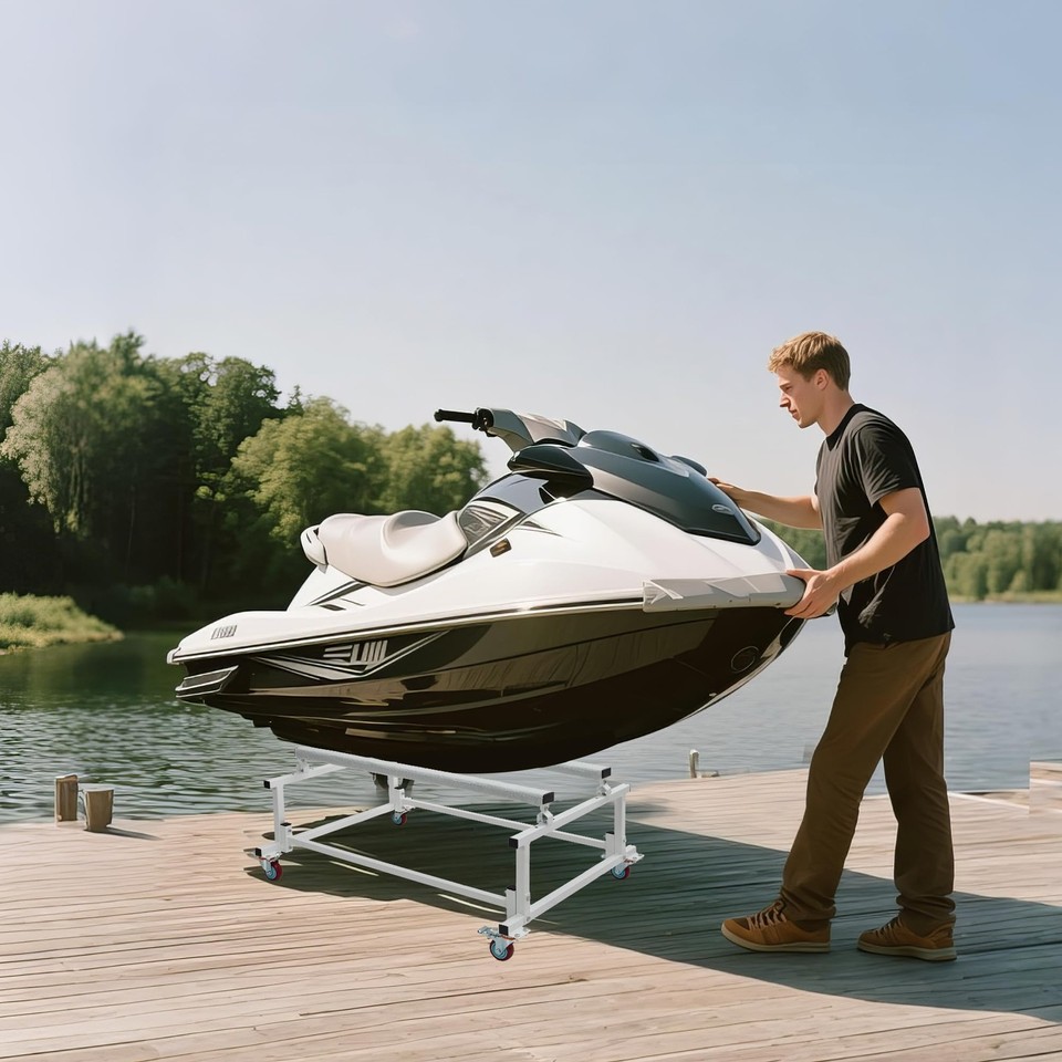 Watercraft PWC Dolly, 1000 lbs.Load Capacity, Jet Ski Stand PWC Cart ...