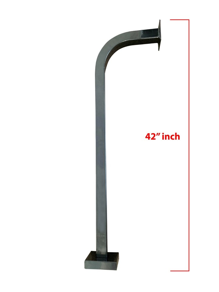 Gate Entry Gooseneck Keypad Stand 42" Pedestal Post Universal Fit ...