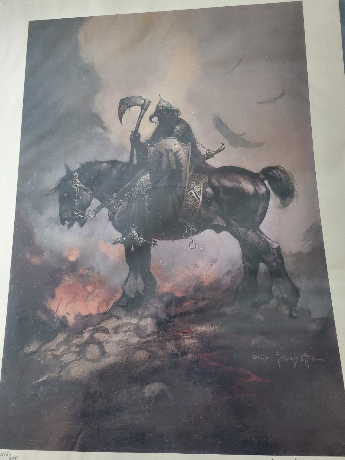Frank Frazetta The Death Dealer Lithograph Signed 295 Of 345 | eBay